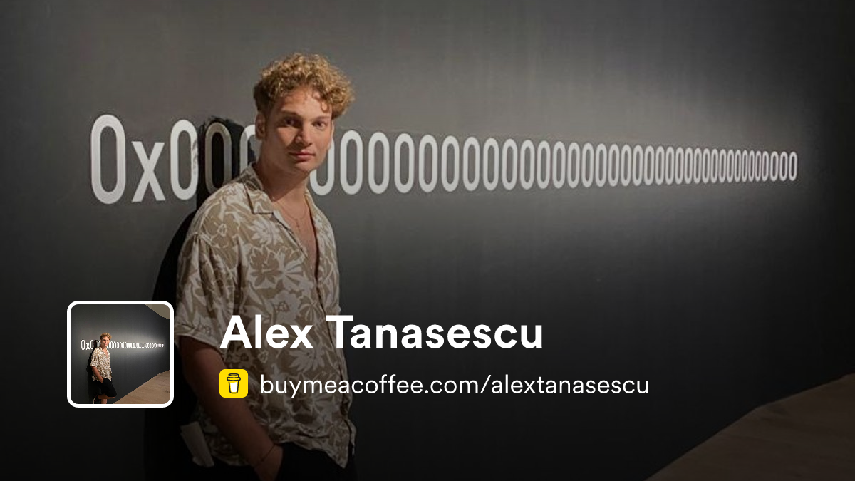 Alex Tanasescu - Buymeacoffee