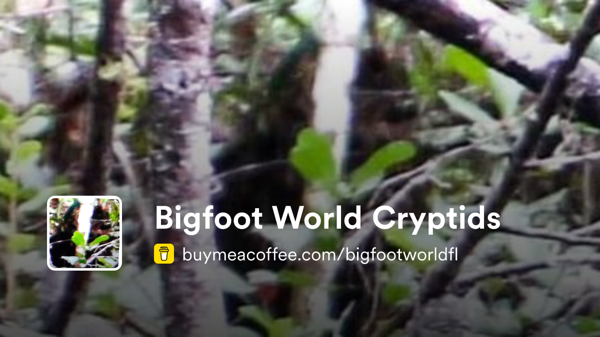 Bigfoot World Cryptids is We are showing proof that we are not alone ...