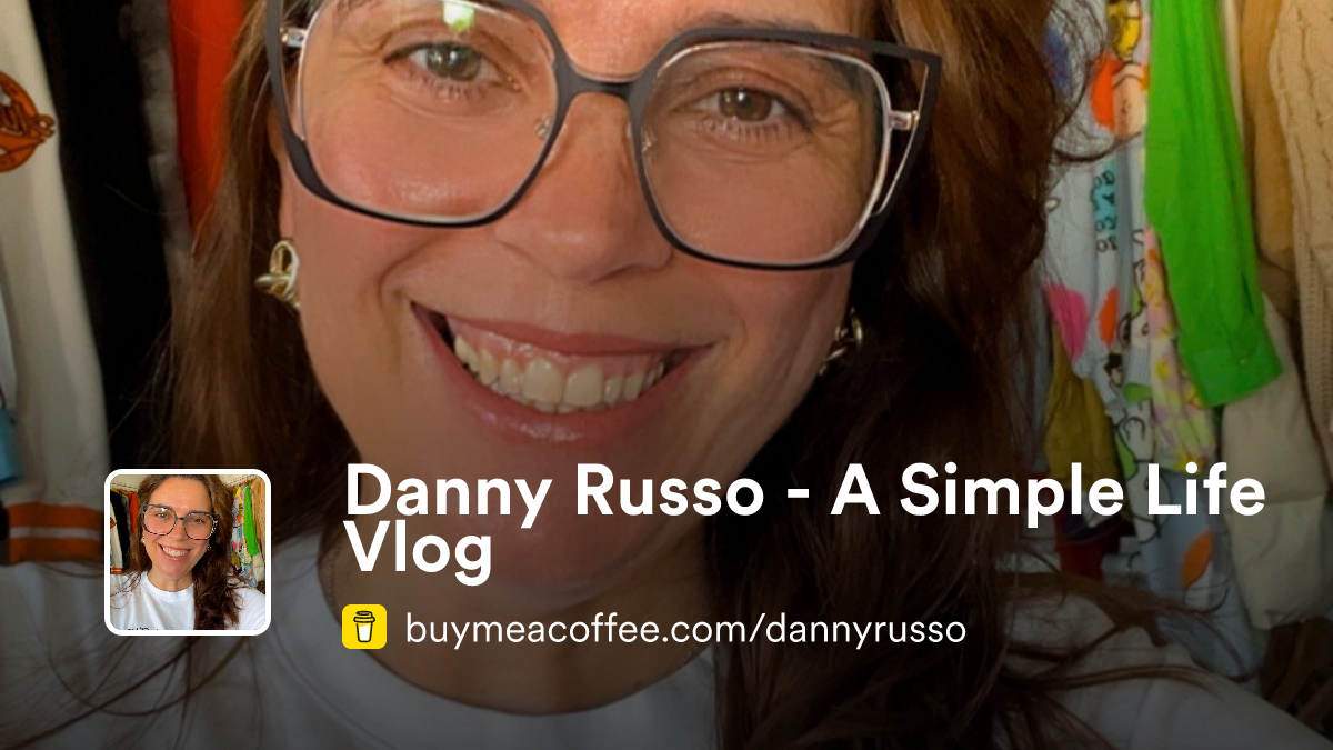 Danny Russo - A Simple Life Vlog - Buymeacoffee