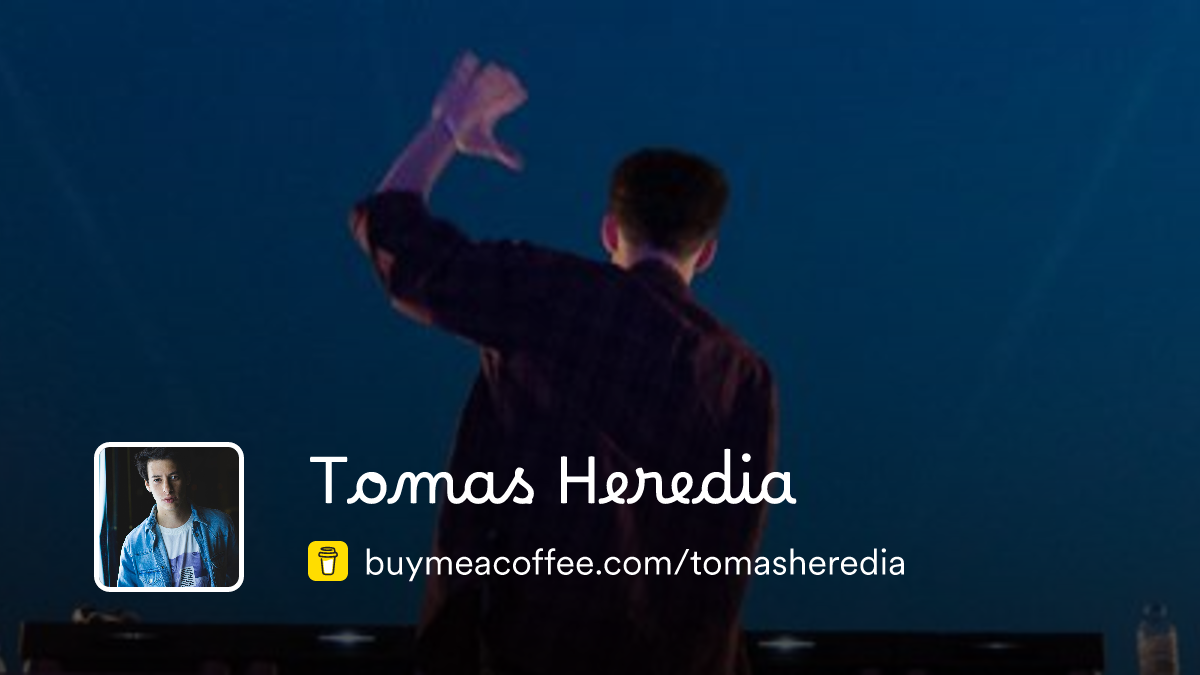 Tomas Heredia is a music producer and DJ - Buymeacoffee