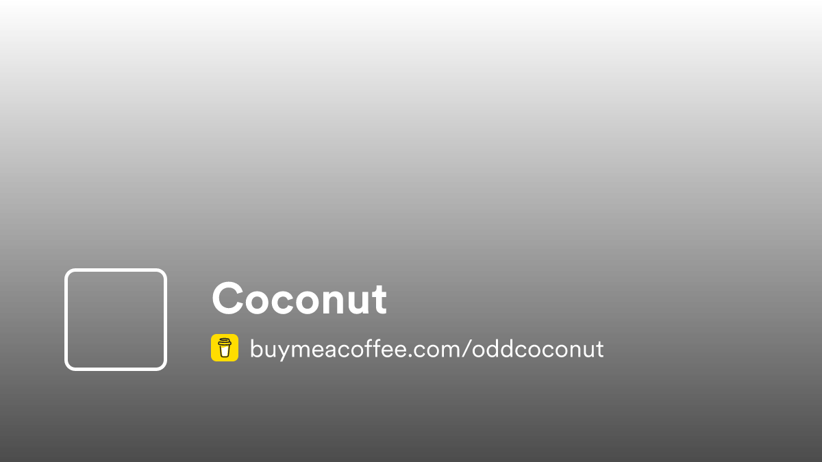 Coconut - Buymeacoffee