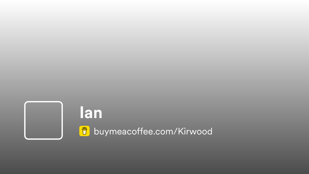 Ian - Buymeacoffee