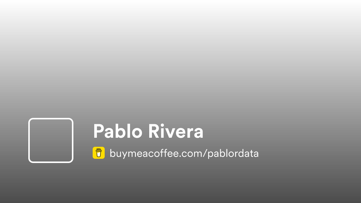 Pablo Rivera - Buymeacoffee
