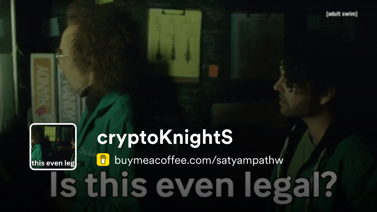 cryptoKnightS - Buymeacoffee