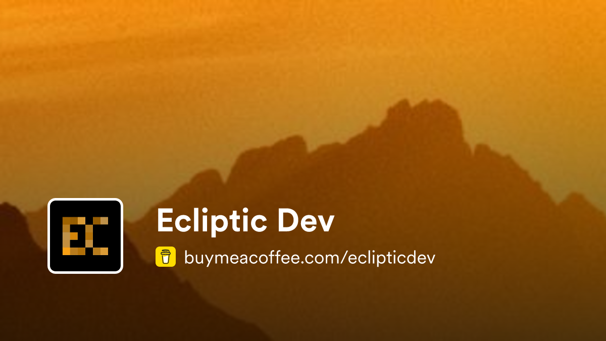 Ecliptic Dev is Discord Bots - Buymeacoffee