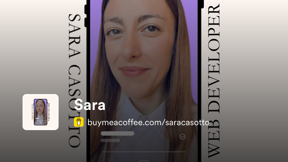 Sara - Buymeacoffee