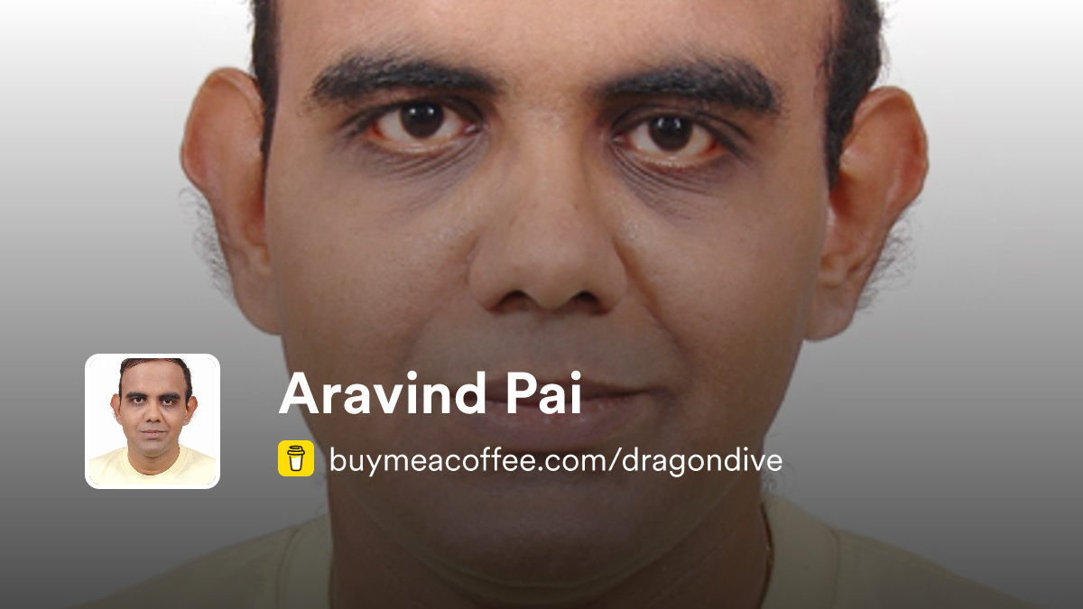 Aravind Pai - Buymeacoffee