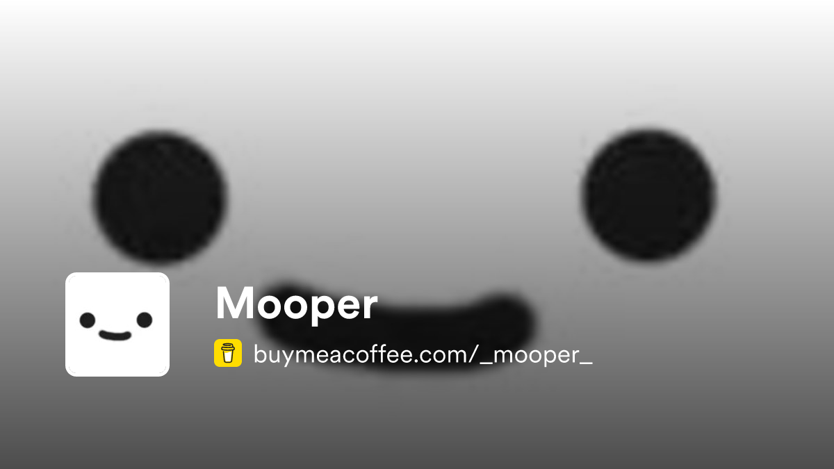 Mooper - Buymeacoffee