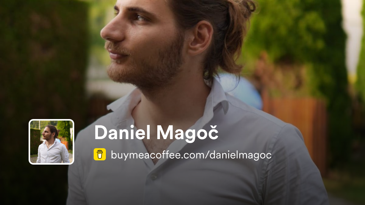 Daniel Magoč - Buymeacoffee