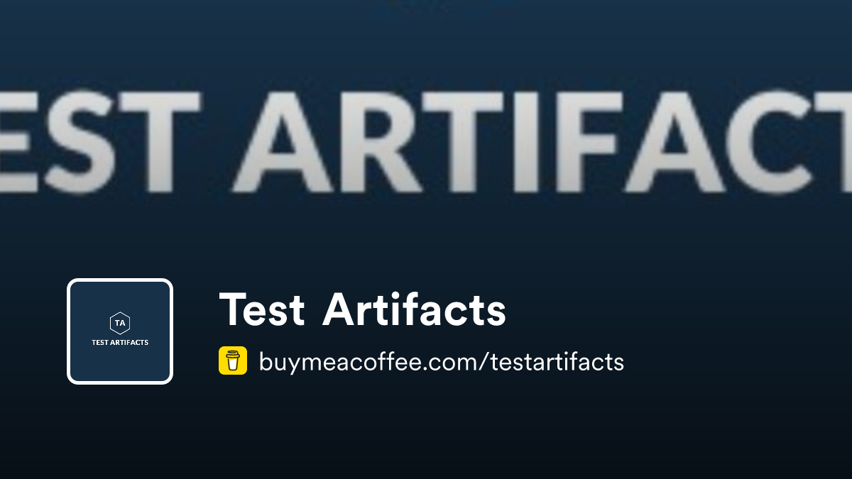 Test Artifacts - Buymeacoffee