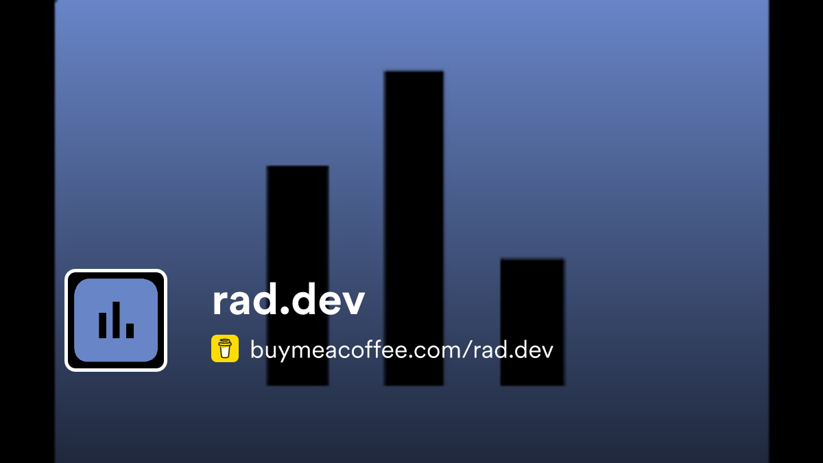 rad.dev - Buymeacoffee