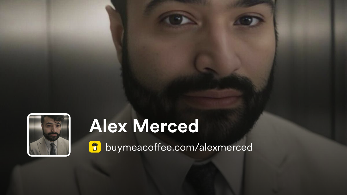 Alex Merced - Buymeacoffee