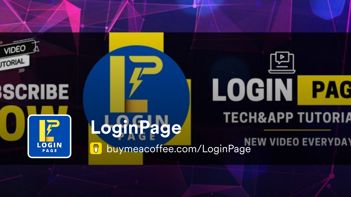 LoginPage - Buymeacoffee