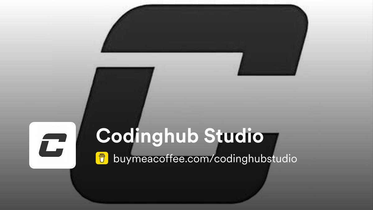 Codinghub Studio - Buymeacoffee