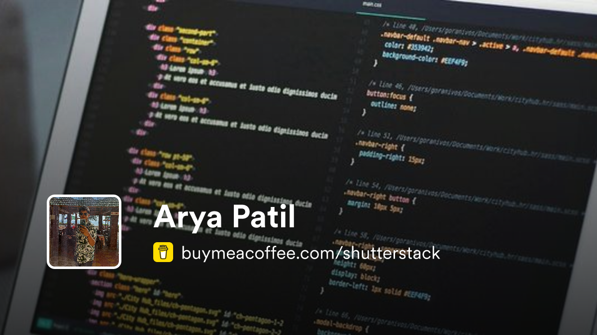 Arya Patil - Buymeacoffee