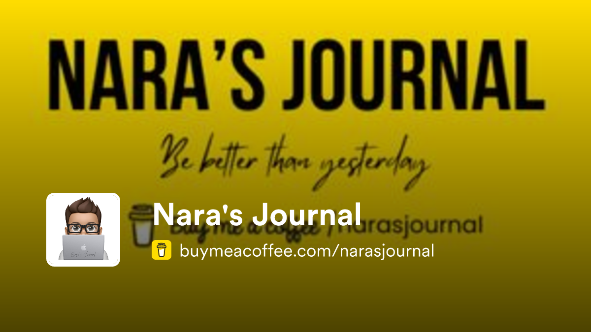 Nara's Journal - Buymeacoffee