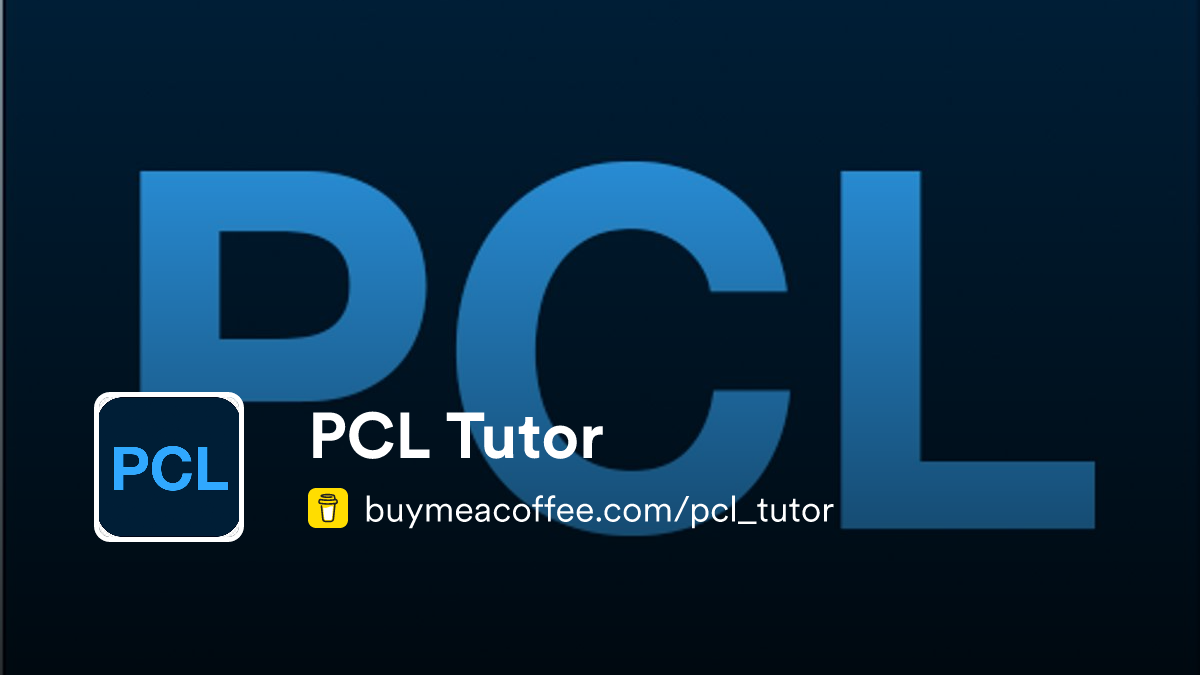 PCL Tutor - Buymeacoffee