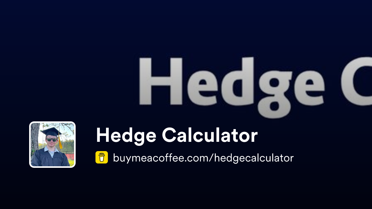 Hedge Calculator - Buymeacoffee