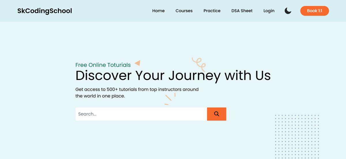MERN Stack Learning Website Source Code ! — SANNU KUMAR OJHA - Buymeacoffee