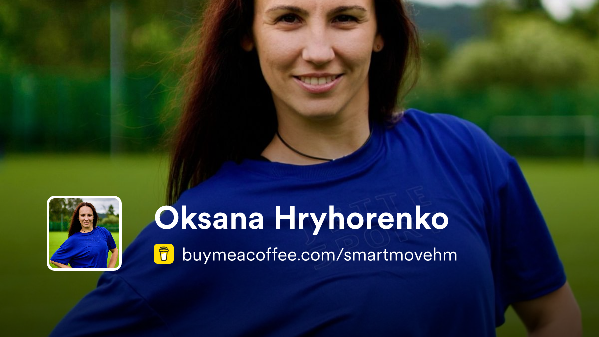 Oksana Hryhorenko - Buymeacoffee