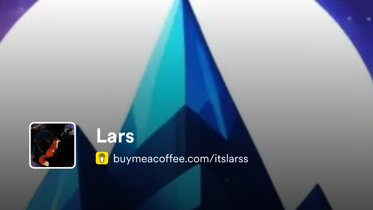 Lars is creating content on Twitch and YouTube - Buymeacoffee