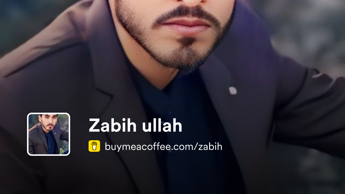 Zabih ullah - Buymeacoffee
