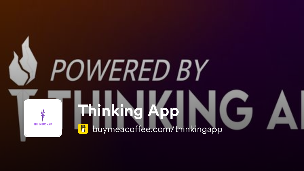 Thinking App - Buymeacoffee
