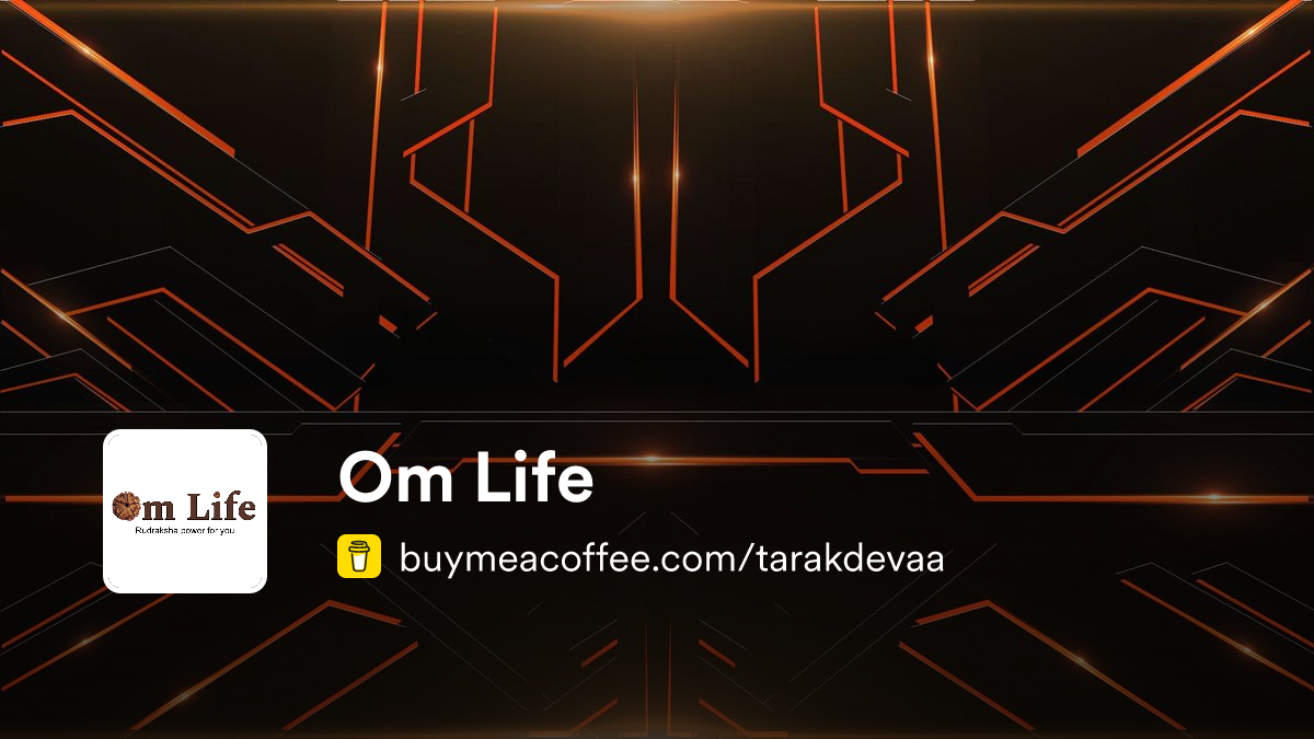 Om Life is Sell Original Rudraksha - Buymeacoffee
