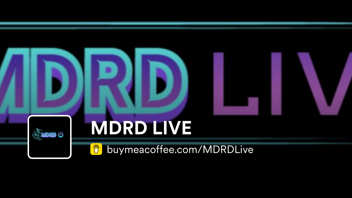 MDRD LIVE - Buymeacoffee