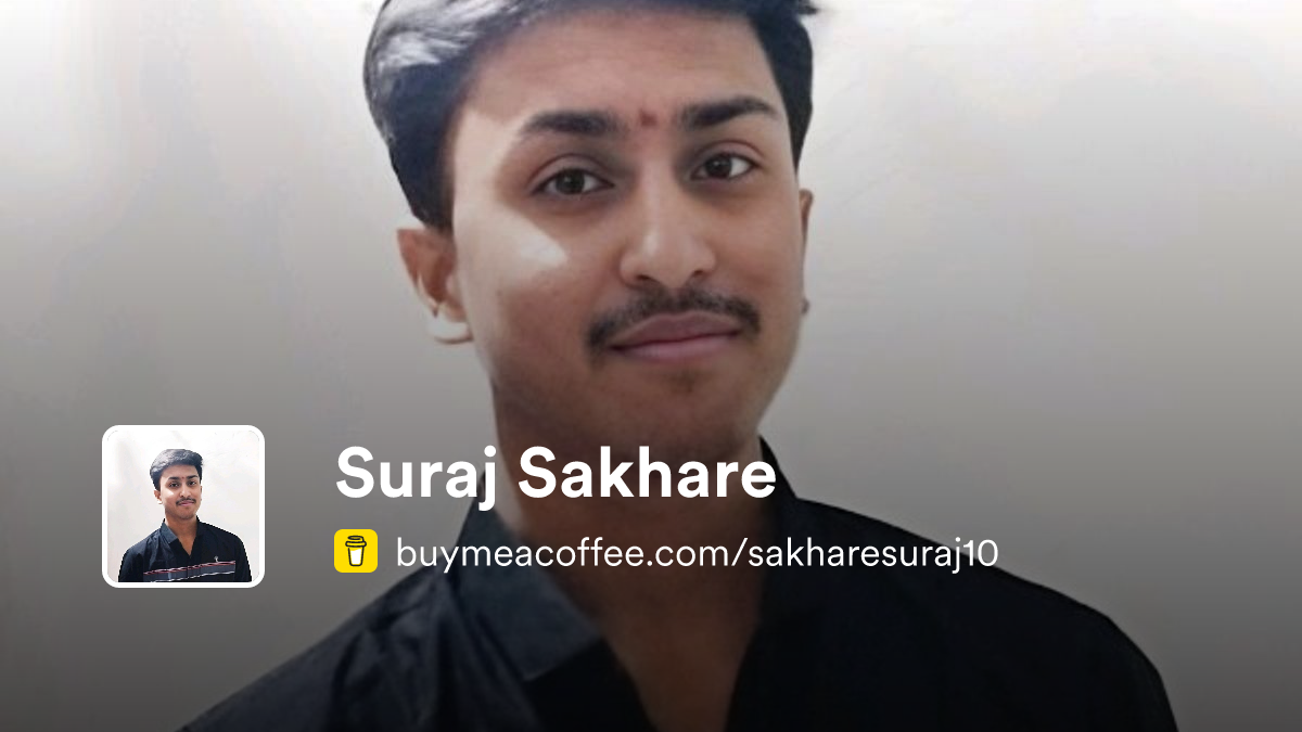 Posts | Suraj Sakhare - Buymeacoffee