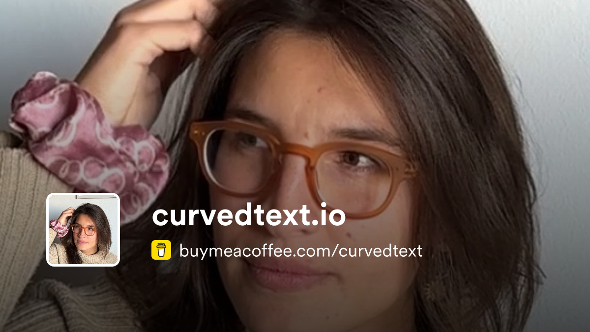 curvedtext.io is 👋 I am Anja and I am building most accessible curved text tool. - Buymeacoffee