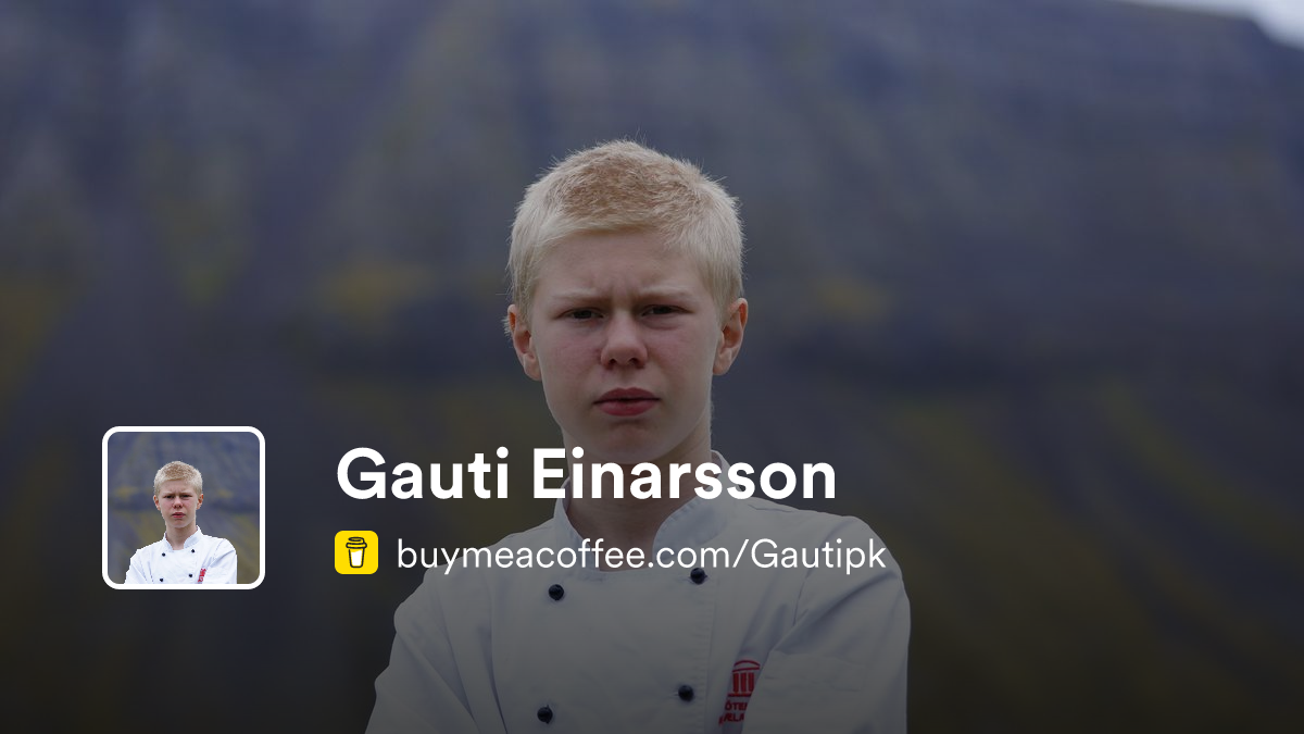 Gauti Einarsson - Buymeacoffee