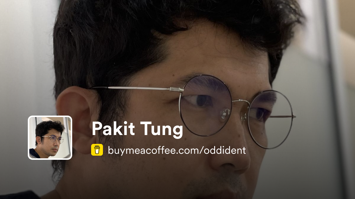 Pakit Tung - Buymeacoffee