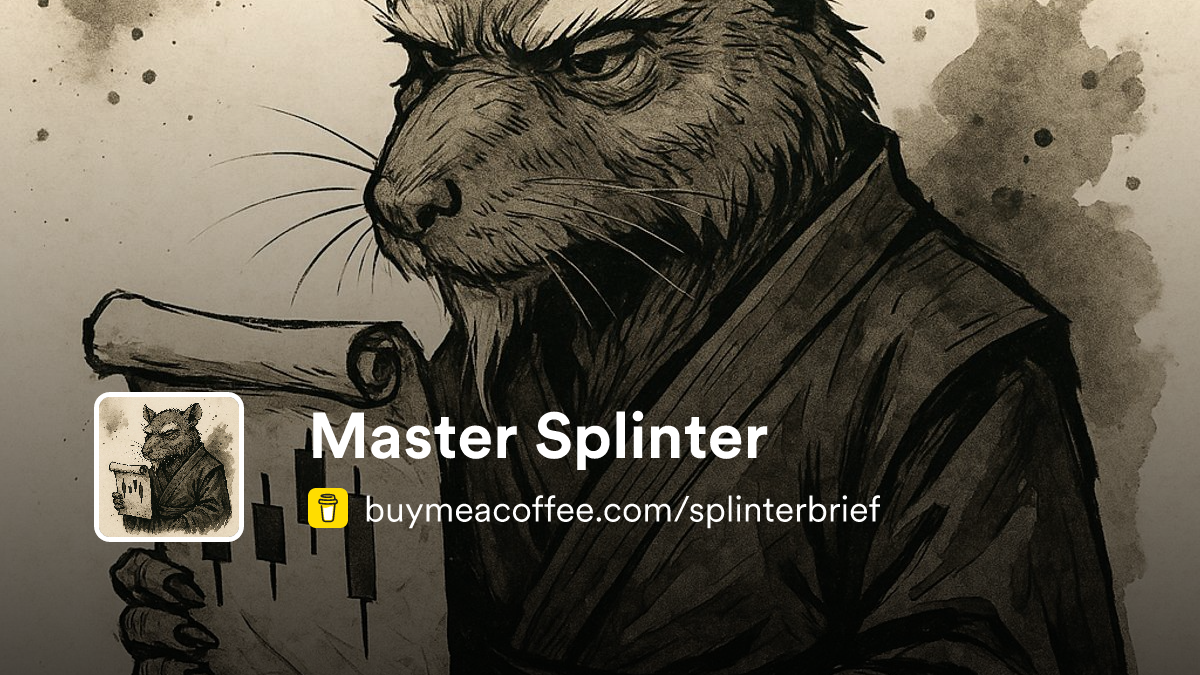 Master Splinter is Financial Analysis, Quant Trader, Teacher - Buymeacoffee