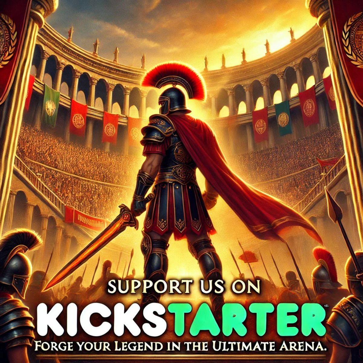 Support Gladiators Battle on Kickstarter – Forge Your Legend! — HanGPIErr - Buymeacoffee