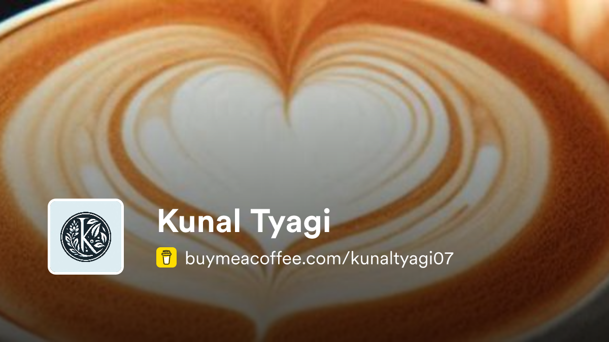 Kunal Tyagi - Buymeacoffee