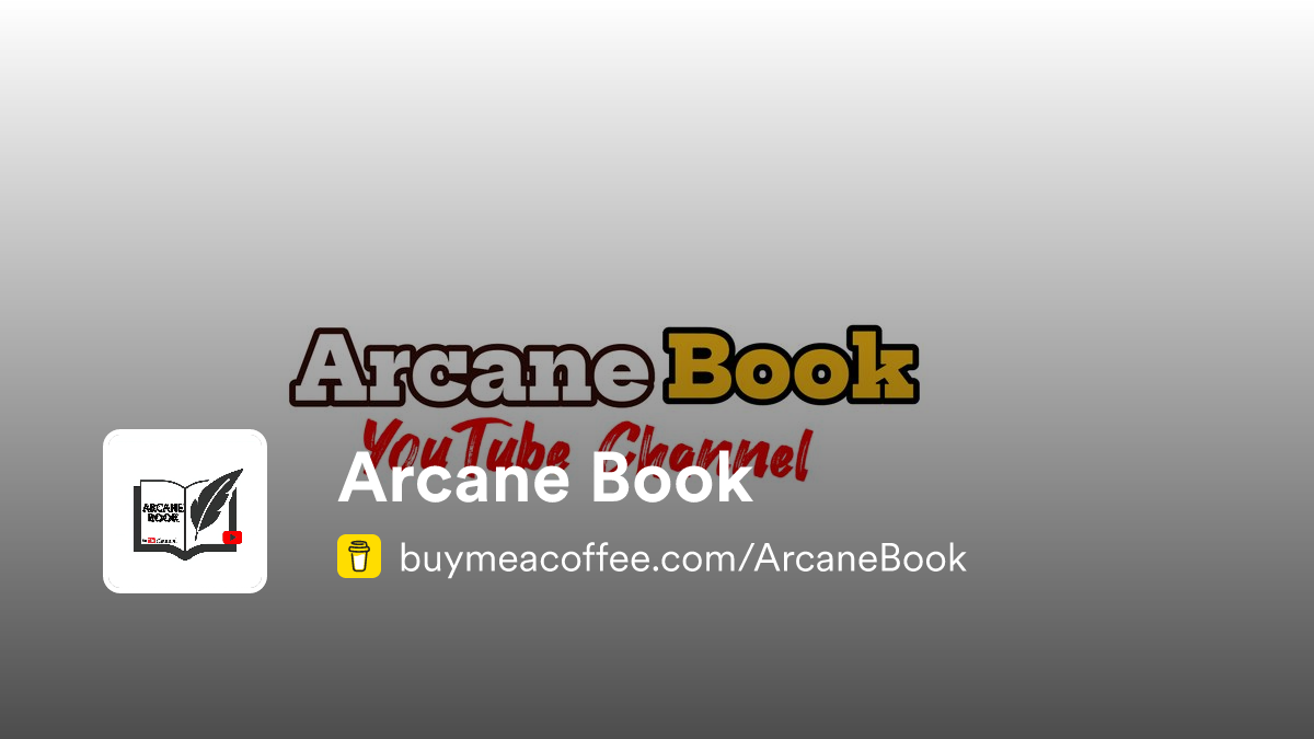Arcane Book - Buymeacoffee