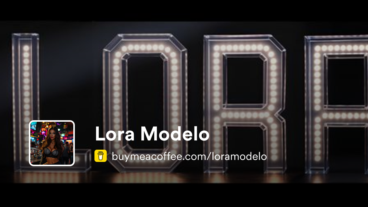 Lora Modelo - Buymeacoffee