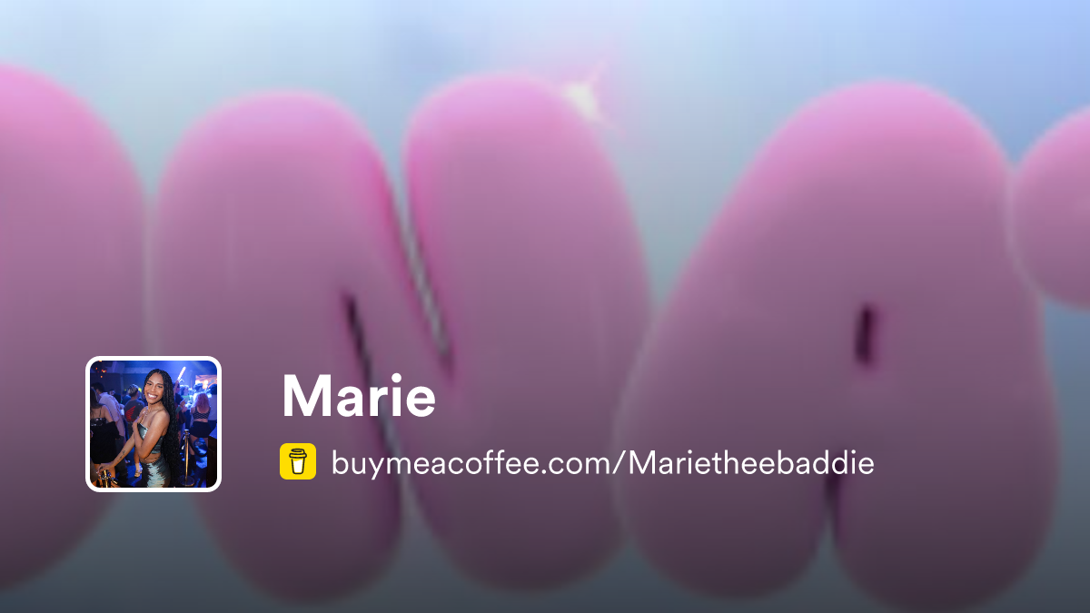 Marie is Streamer Content ️‍🔥👾🎮 - Buymeacoffee