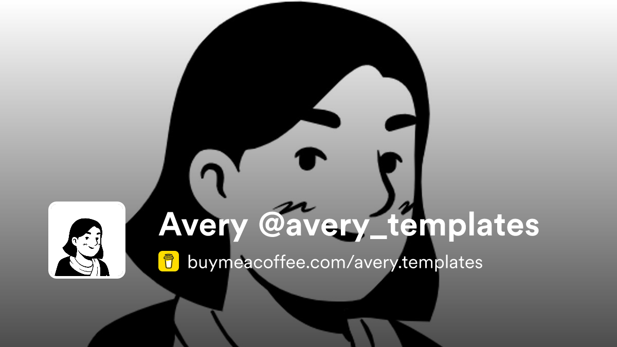 Avery @avery_templates - Buymeacoffee
