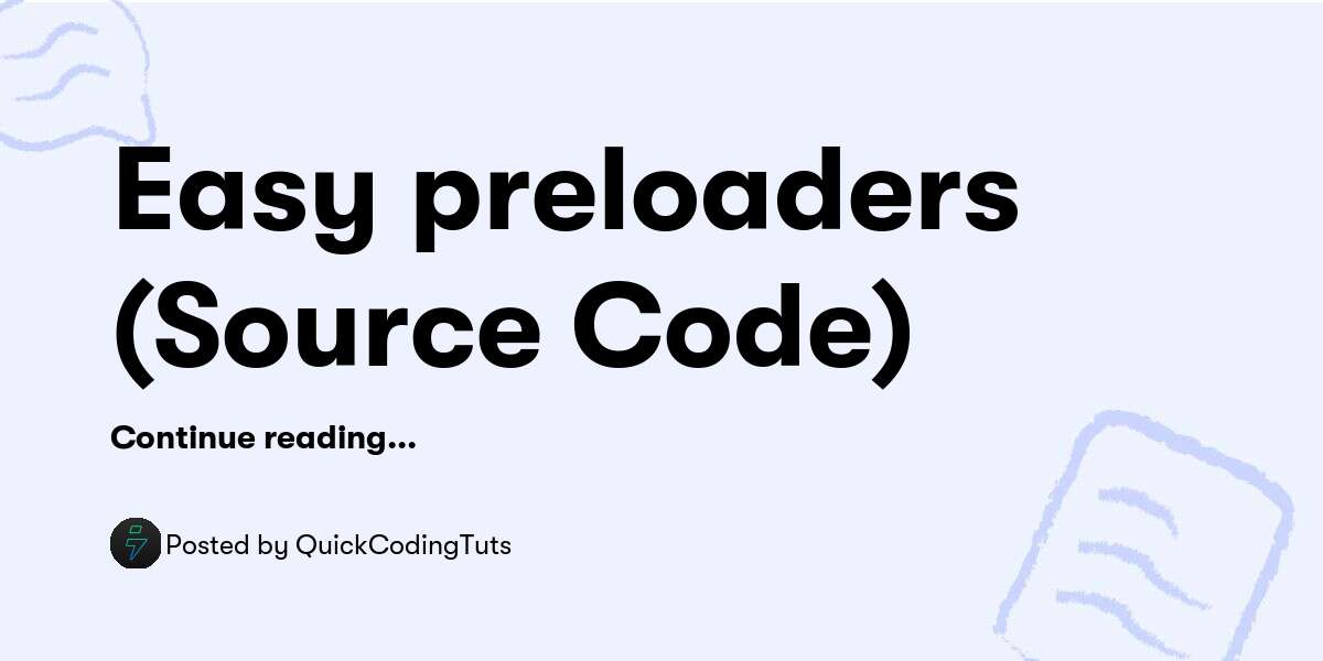 Js Page Loading Animation Source Code — Quickcodingtuts Buymeacoffee