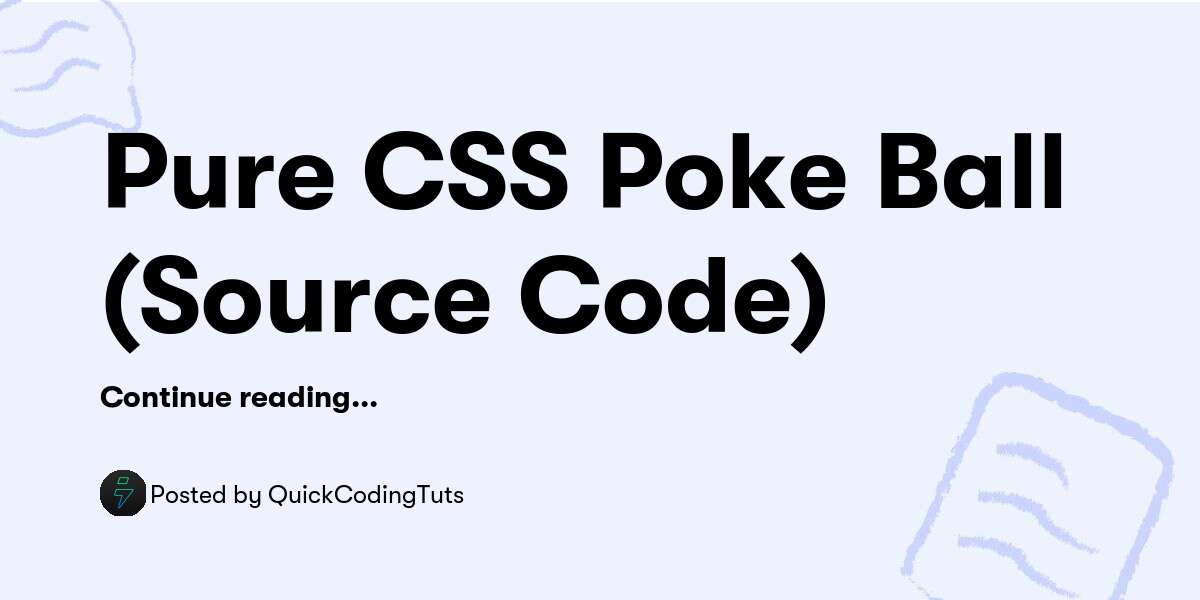 Pure CSS Poke Ball (Source Code) — QuickCodingTuts - Buymeacoffee Pure CSS Poke Ball (Source Code) — QuickCodingTuts - Buymeacoffee