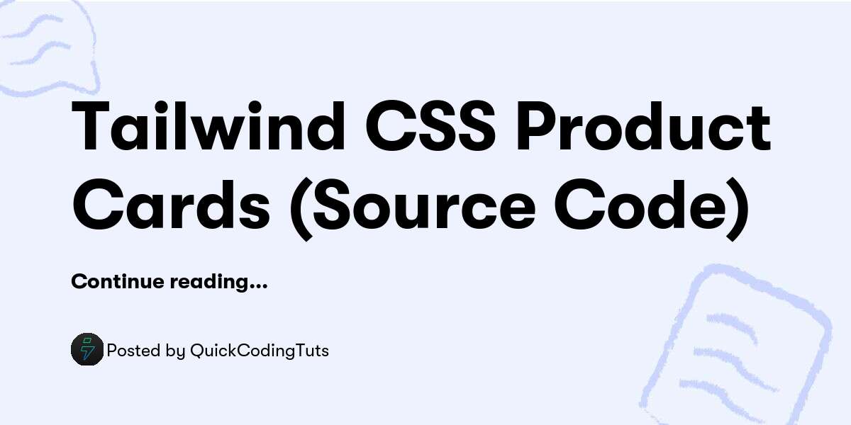 Tailwind Css Product Cards Source Code — Quickcodingtuts Buymeacoffee