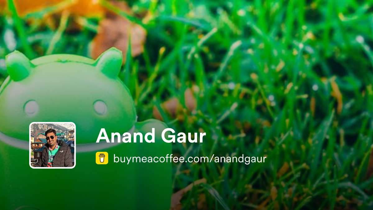 Anand Gaur - Buymeacoffee
