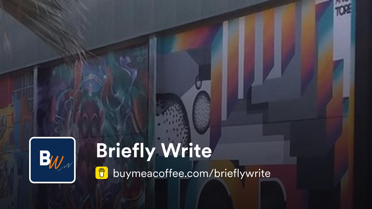 Briefly Write is a little literary space - Buymeacoffee