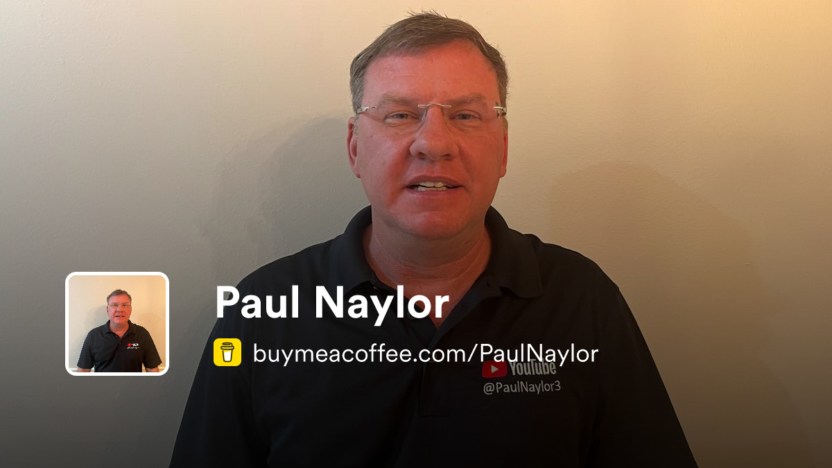 Paul Naylor - Buymeacoffee