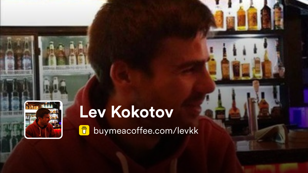 Lev Kokotov - Buymeacoffee
