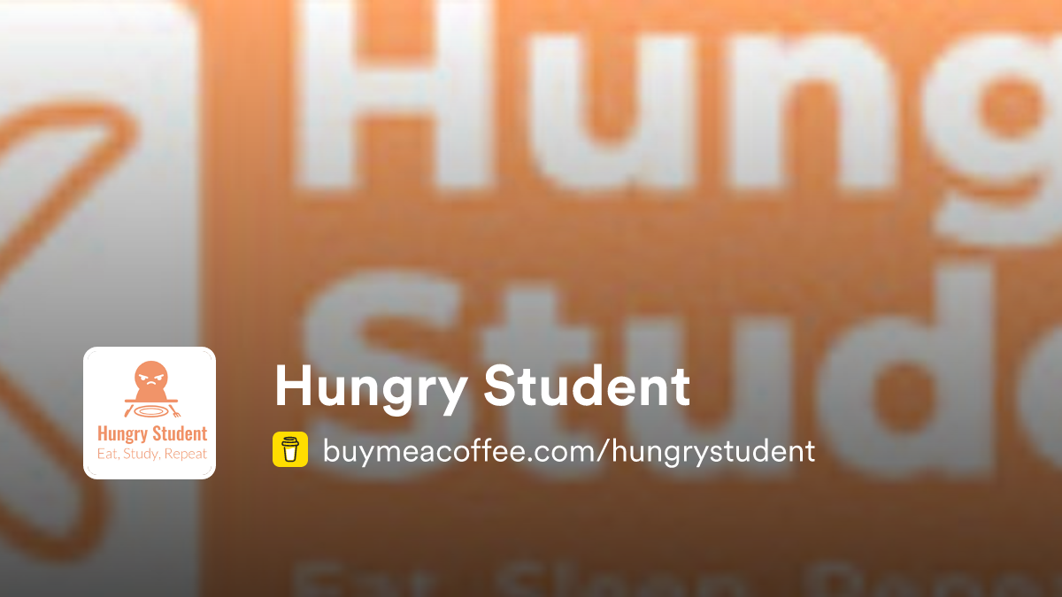 Hungry Student - Buymeacoffee