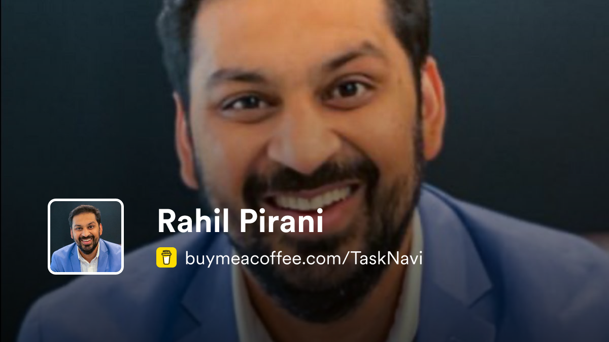 Rahil Pirani is apps, websites, designs - Buymeacoffee