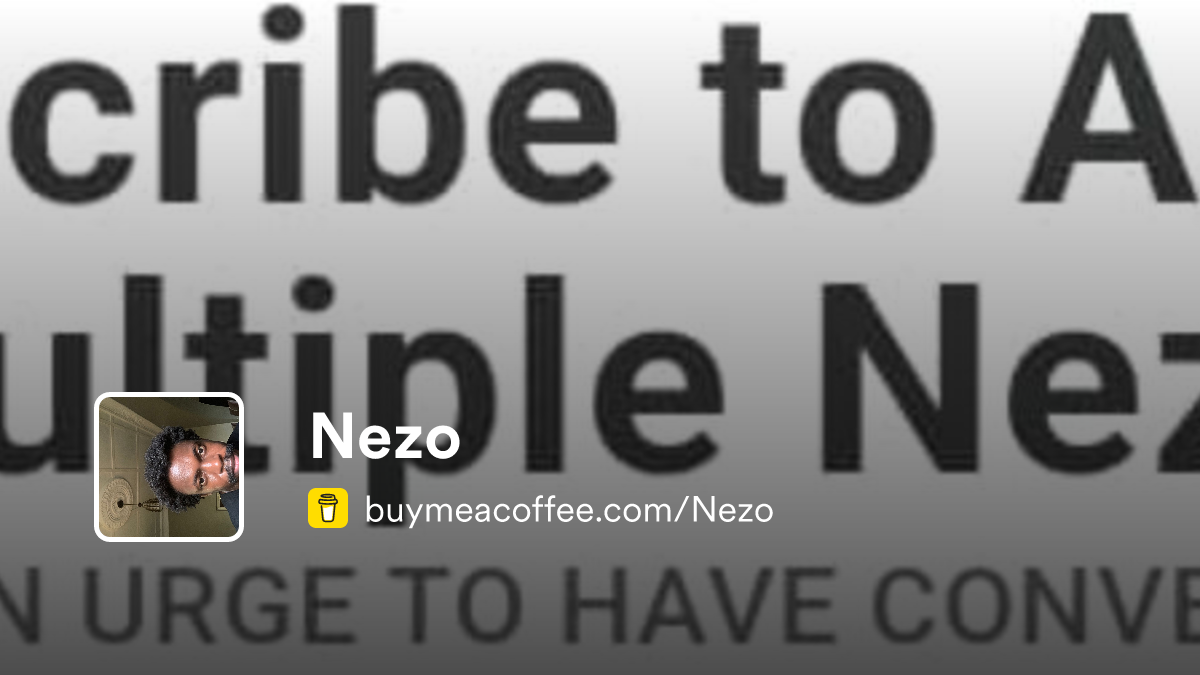 Nezo - Buymeacoffee